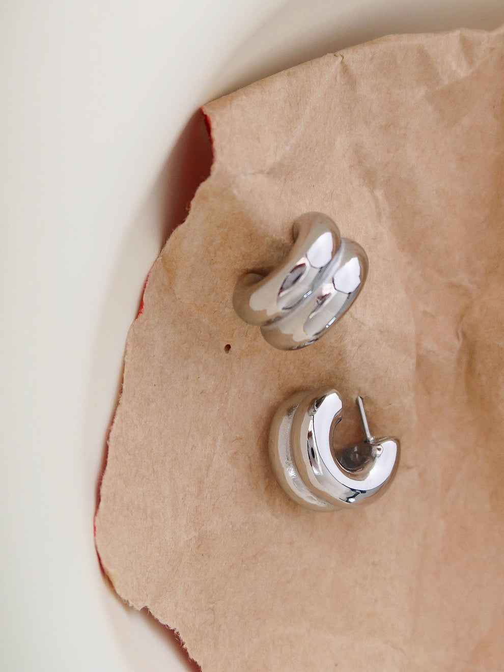 DOUBLE C HOOP EARRINGS – Solely You